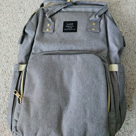 Bags | Gray Diaper Backpack Last One | Poshmark
